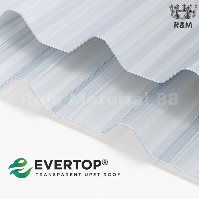 Jual Spandek Transparan Bening 1,2 mm | Genteng Atap Fiber Transparan ...