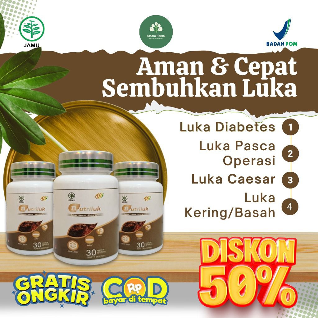 Jual NUTRILUK IKAN GABUS EXTRA GAMAT & ROYAL JELLY ISI 30 KAPSUL - Luka ...