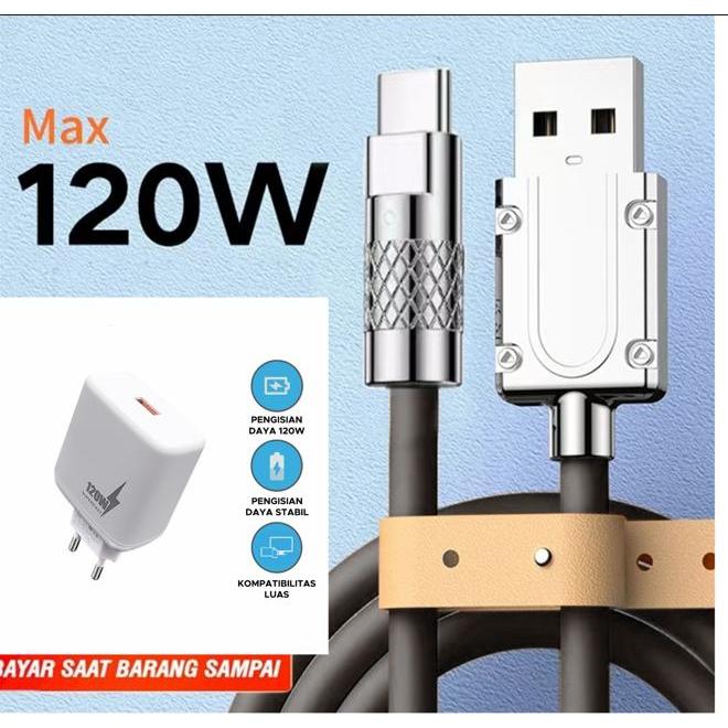 Jual PASEVIN 120W 6A Kabel Data 1M Pengisian Cepat Kabel Casan Tipe C ...