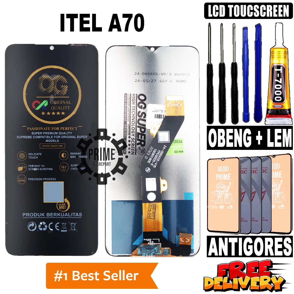 Jual LCD ITEL A70 ORIGINAL OEM LCD TOUCHSCREEN ITEL A70 FULLSET ...