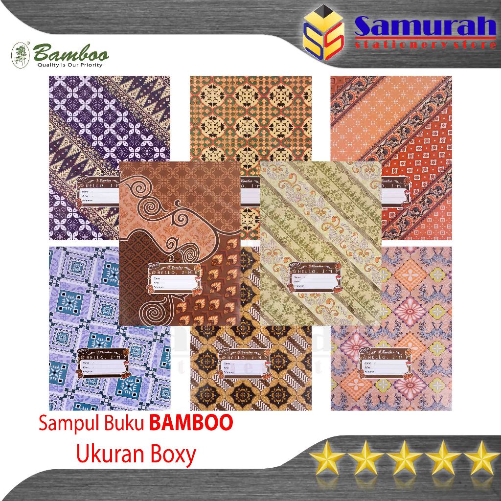 Jual Sampul Kertas Buku Tulis Bamboo Boxy / Book Cover Art Paper Motif ...