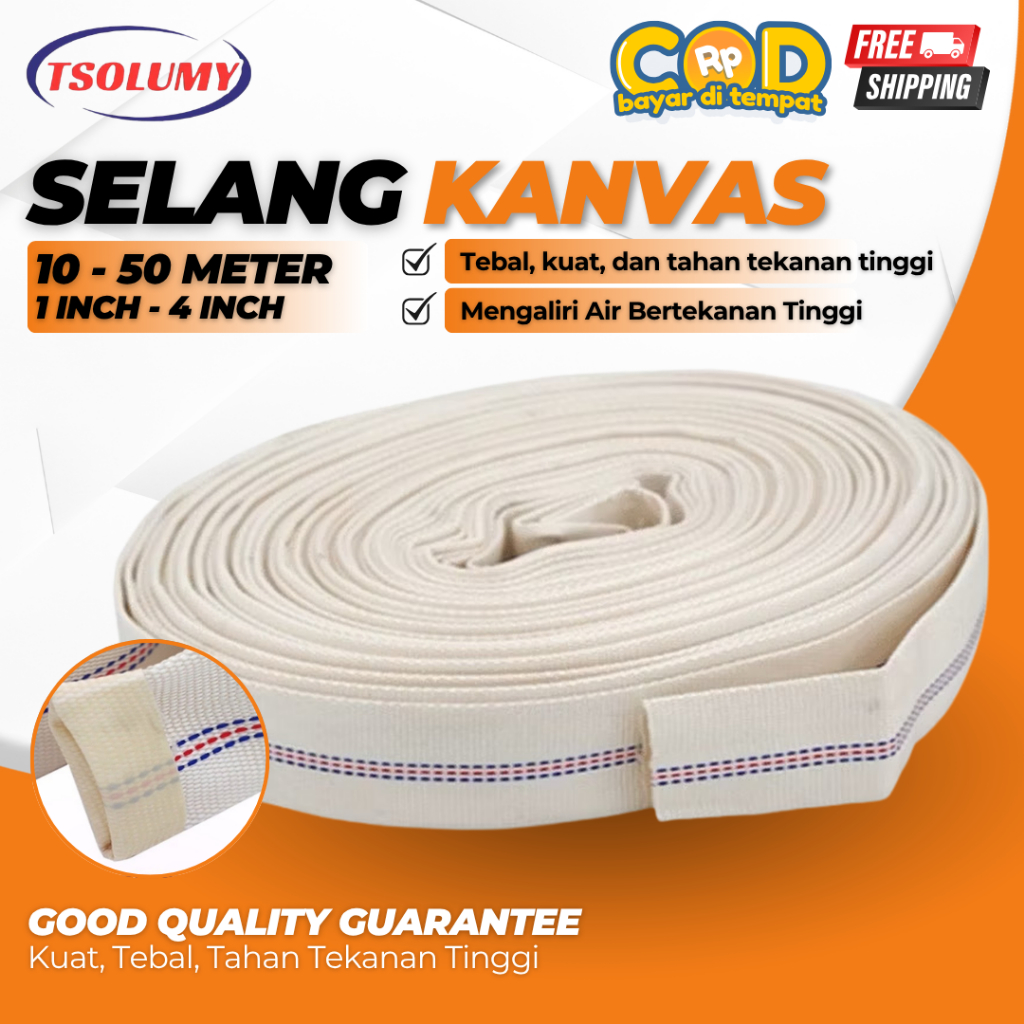 Jual Tsolumy Pump Selang Kanvas Irigasi Pompa Air 10 - 50 Meter Selang ...