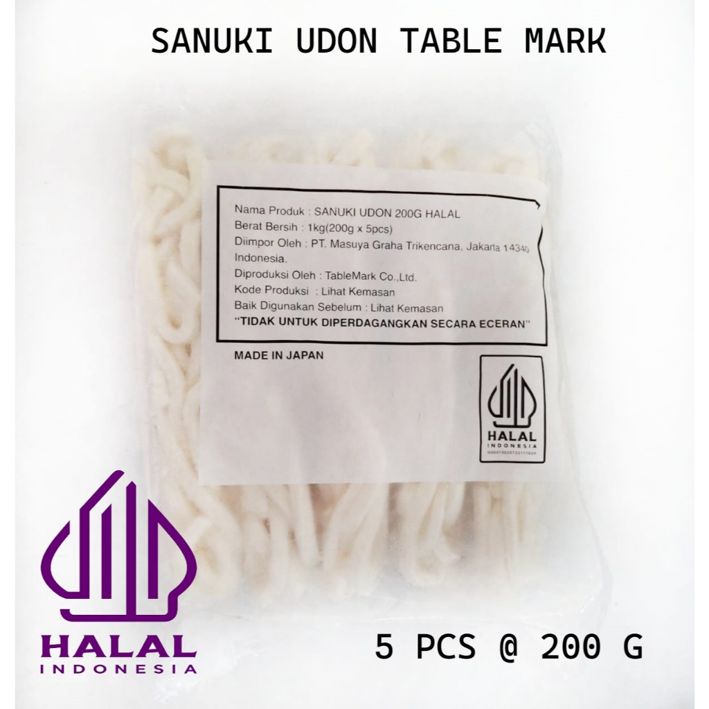 Jual Sanuki Udon Table Mark Halal MUI (Frozen Udon) | Shopee Indonesia