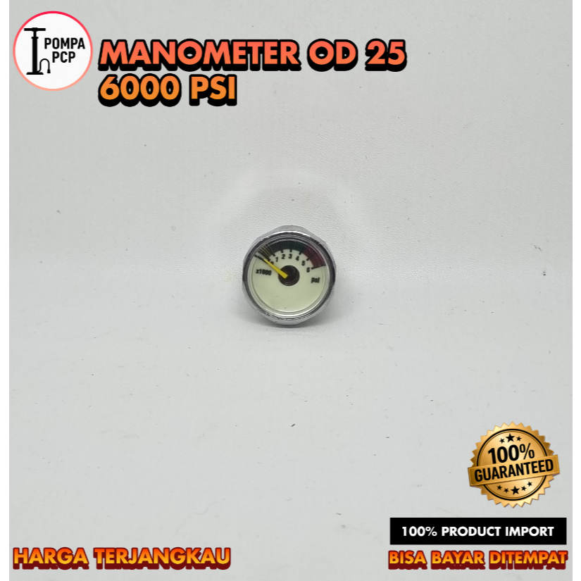 Jual Manometer Kecil 6000 Psi Pompa PCP | Manometer Pompa PCP ...