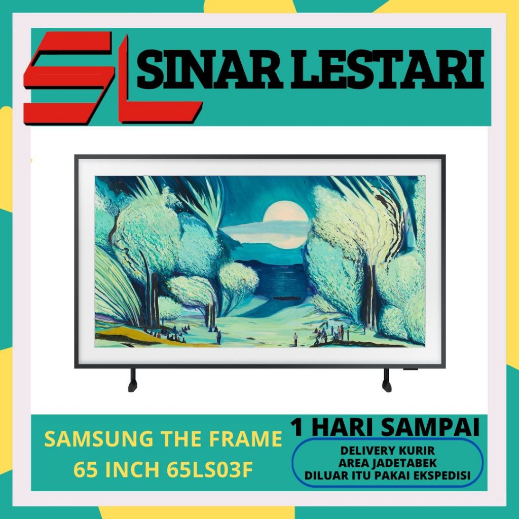 Jual SAMSUNG 65LS03F THE FRAME 65 INCH QLED 4K ART MODE SMART TV NEW ...