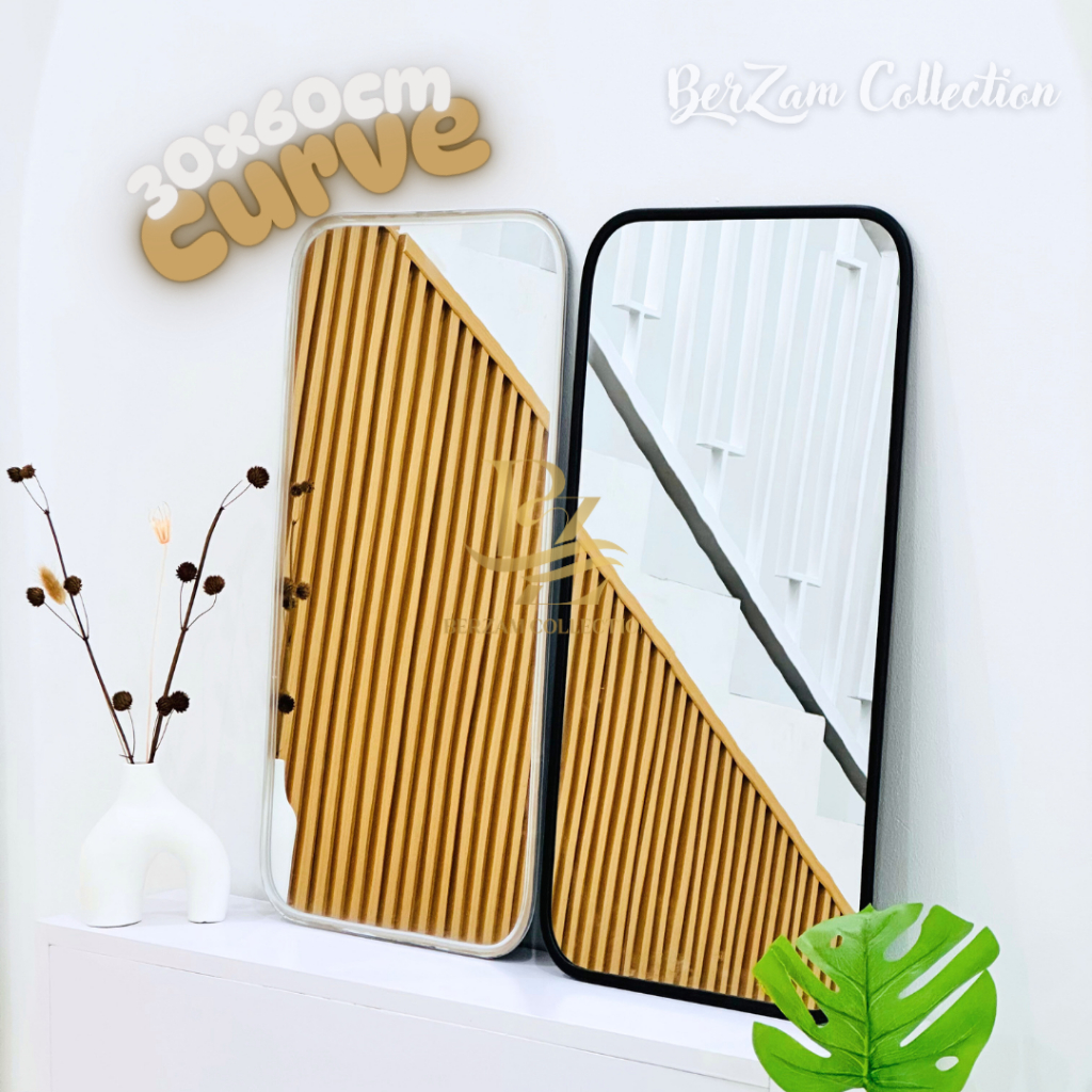 Jual Cermin Curve Dinding - Kaca cermin 60 x 30cm | Shopee Indonesia