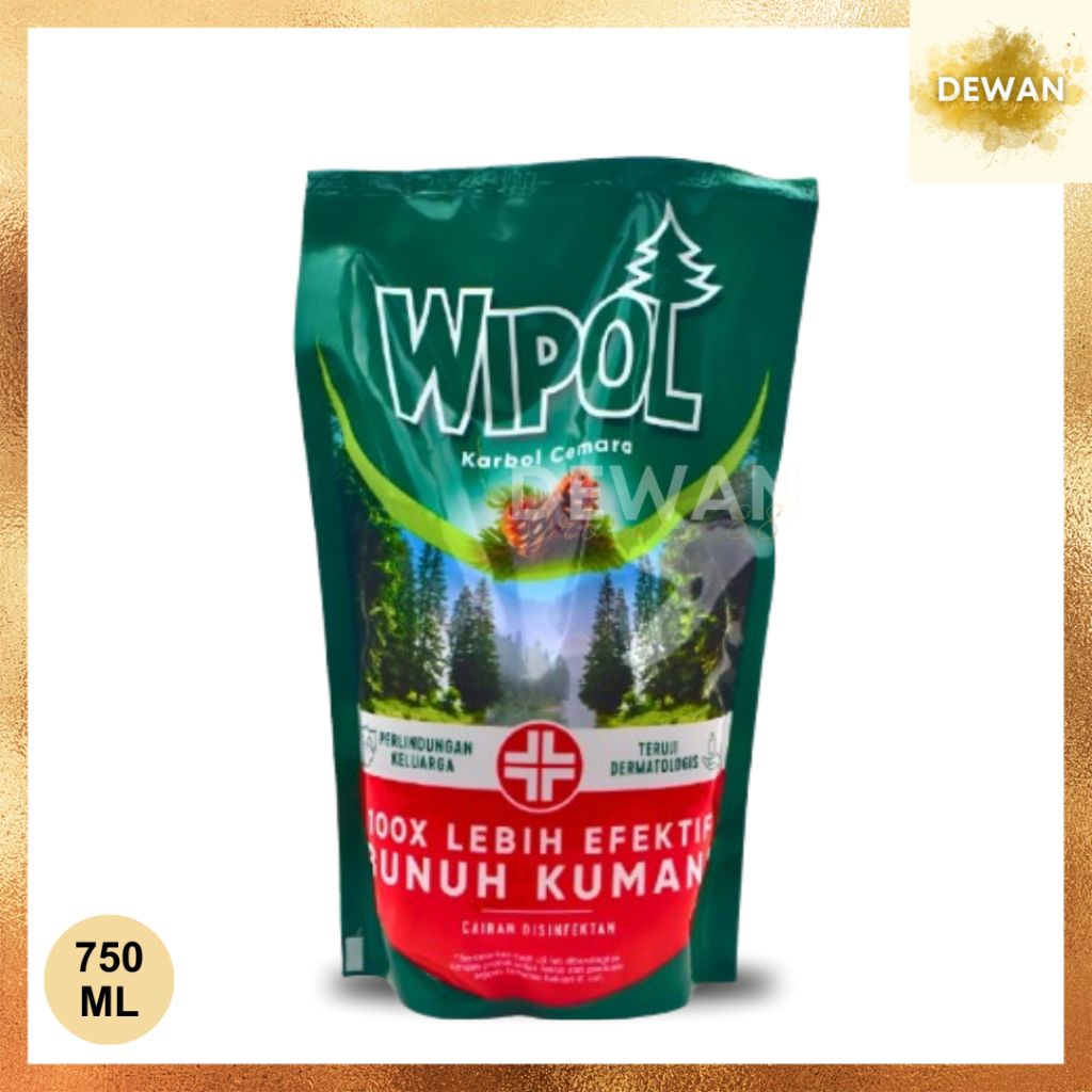 Jual WIPOL Karbol Cemara 730 GR / 750 ML Cairan Disinfektan | Shopee ...