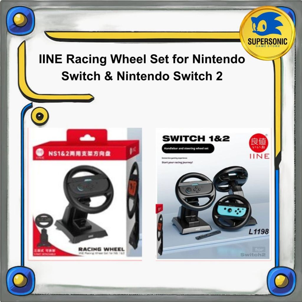 Jual IINE Racing Wheel Set for Nintendo Switch & Nintendo Switch 2 ...