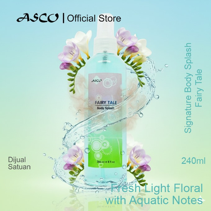 Jual [ Aquatic Floral Fruity ] ASCO Body Splash FAIRY TALE 240ml ...