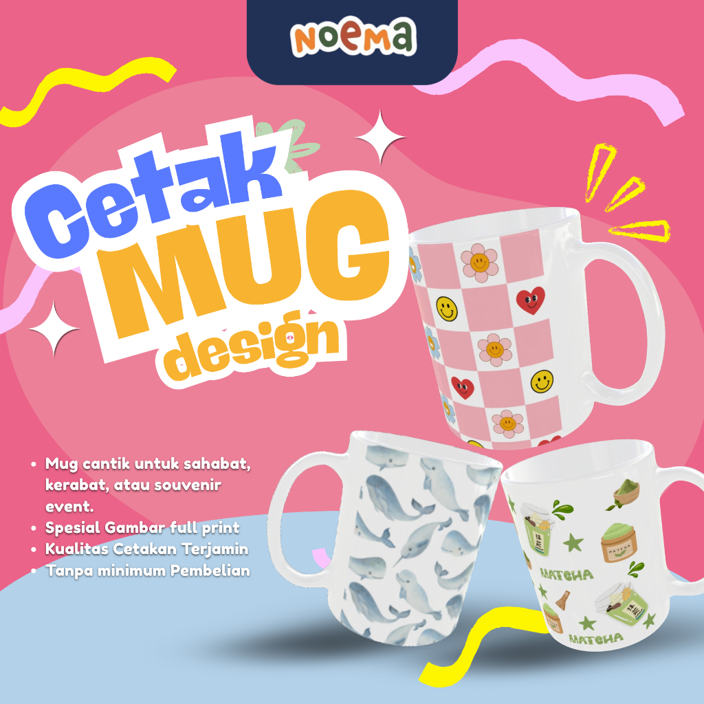 Jual NOEMA - (READY STOCK) Mug gelas keramik - kado ultah - gelas ...