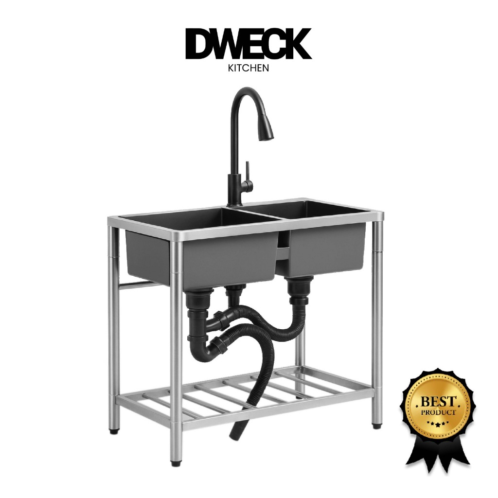 Jual DWECK - Paket Kitchen Sink Portable Black / Paket Lengkap Bak Cuci ...