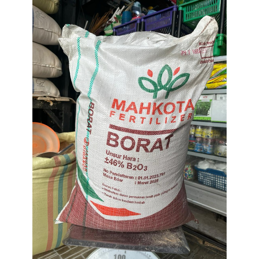 Jual PUPUK MAHKOTA FERTILIZER BORATE Kemasan 25kg | Shopee Indonesia