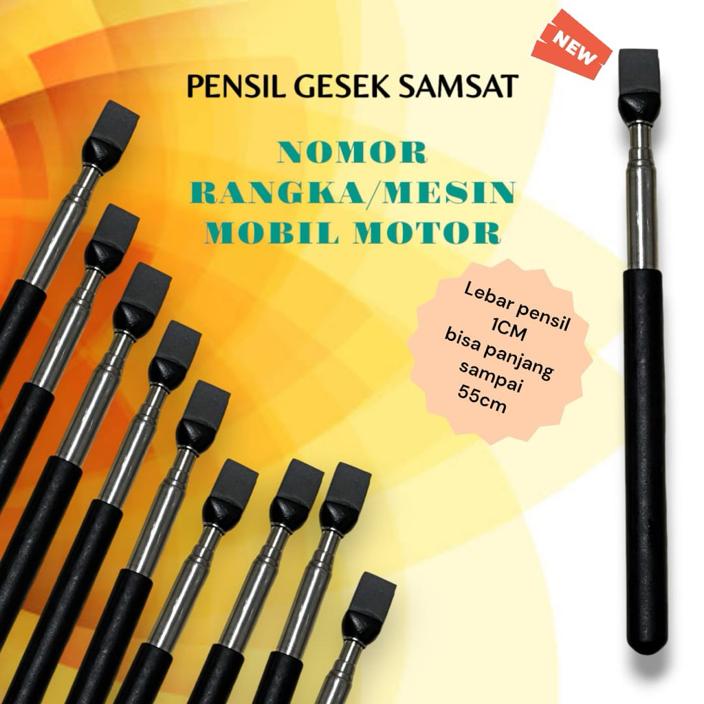 Jual Pensil stik stick 1 cm gesek gesekan cek fisik samsat nomor rangka ...