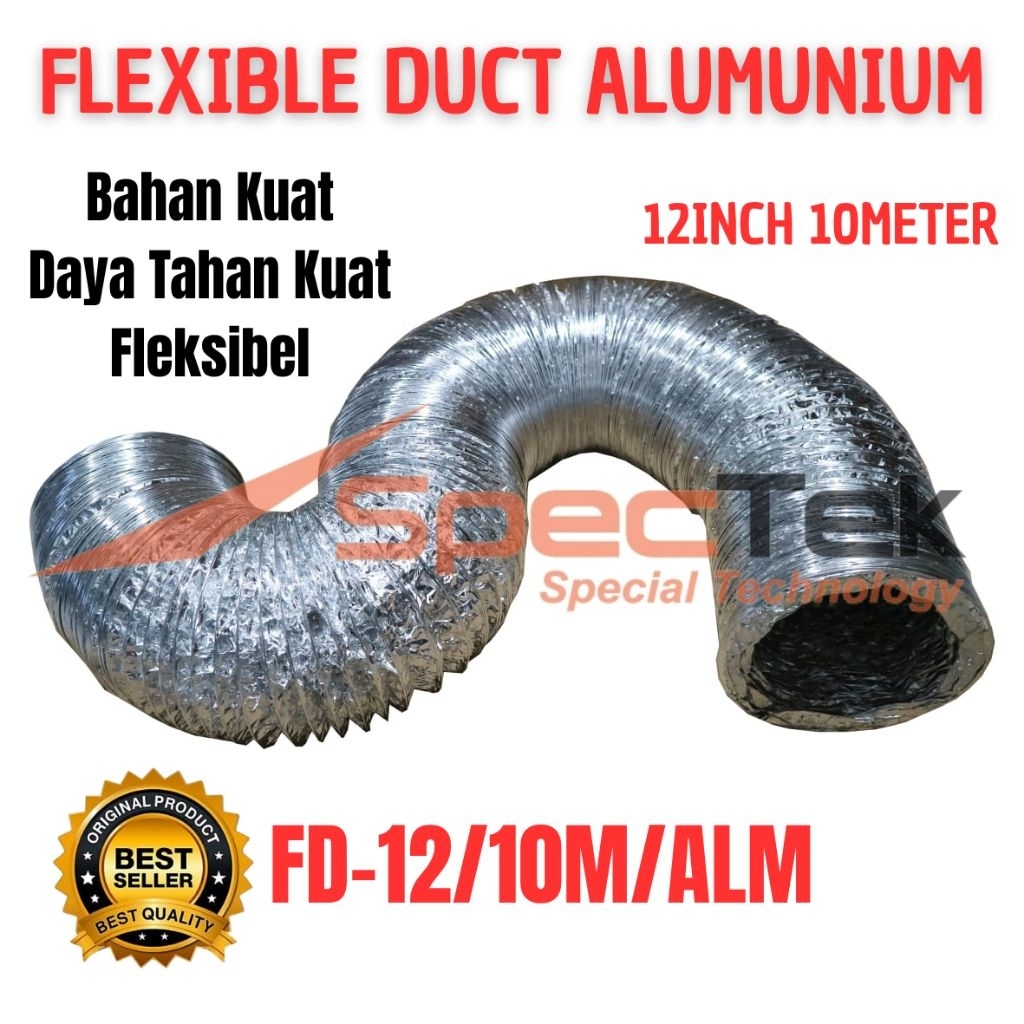 Jual Flexible Duct Aluminium 12 Inch 10 Meter SpecTek – Selang ...
