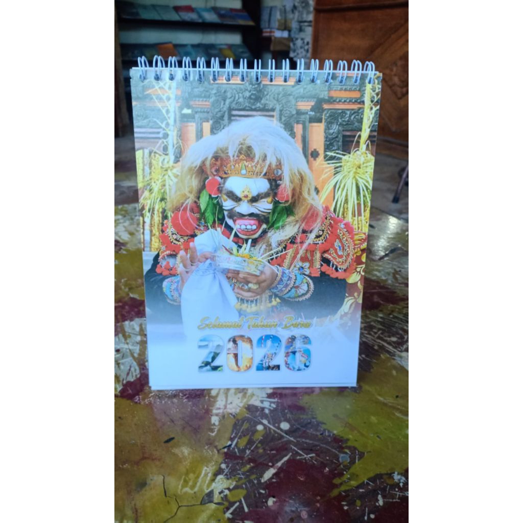 Jual Calender Table Caka Bali 2026 kalender Meja saka Bali 2026 asli ...