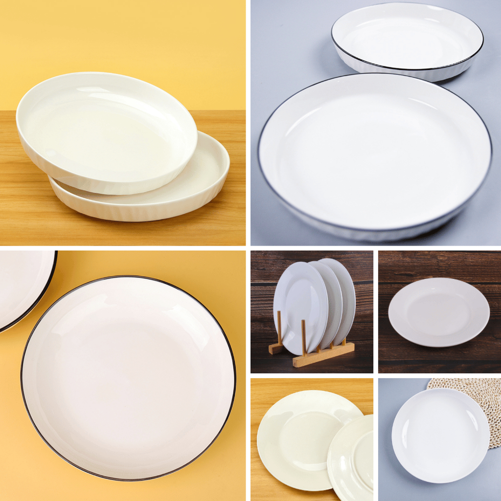 Jual Piring Makan Polos 8inch/9inch/10inch / Piring Makan Saji / Piring ...