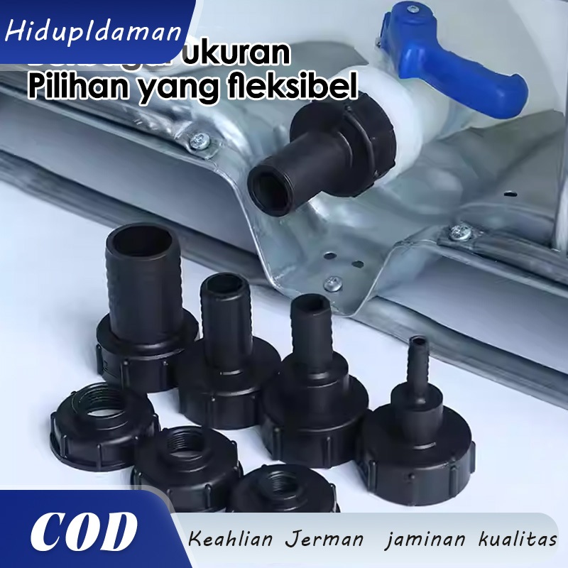 Jual Adaptor Tangki IBC Tangki Kempu 1-2 Inch Konektor Cepat Pasang ...