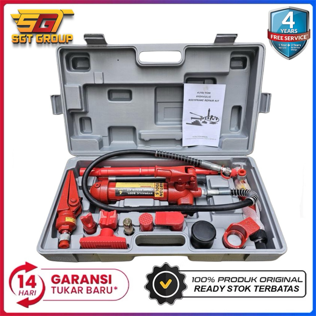 Jual 4T Auto Body Frame Repair Kit Hydraulic Porta Jack Set 4 Ton ...