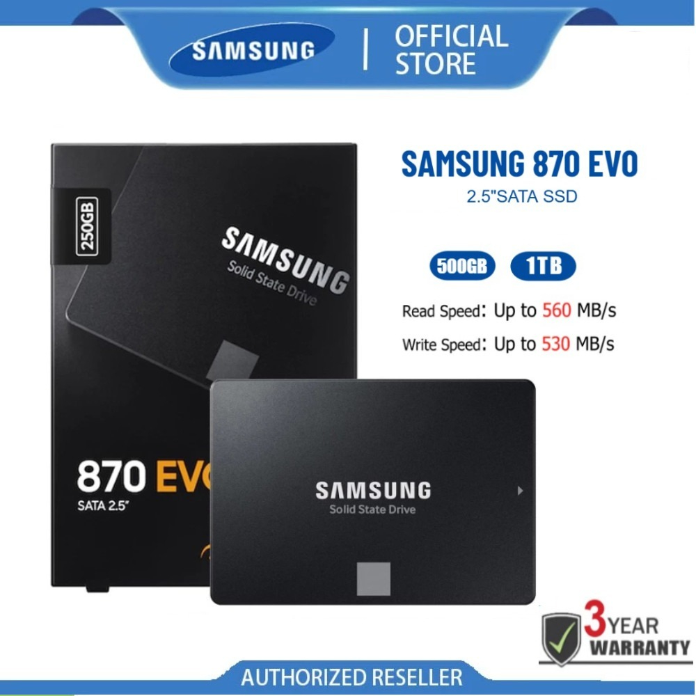 Jual SAMSUNG SSD 870 EVO 500GB 1TB Internal Solid State Disk Hard Drive ...