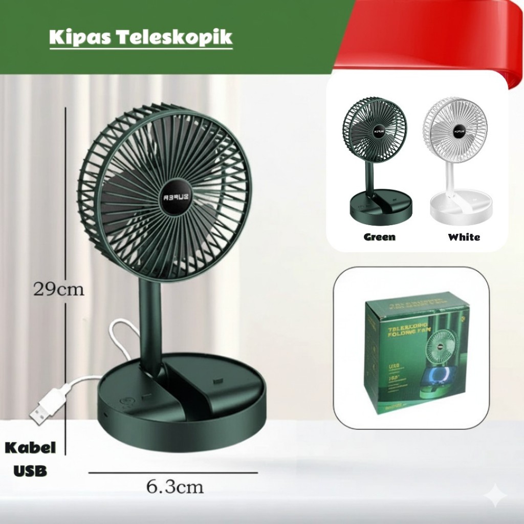 Jual Kipas Angin Lipat Portable Kipas USB Kabel / Kipas Mini USB Fan ...