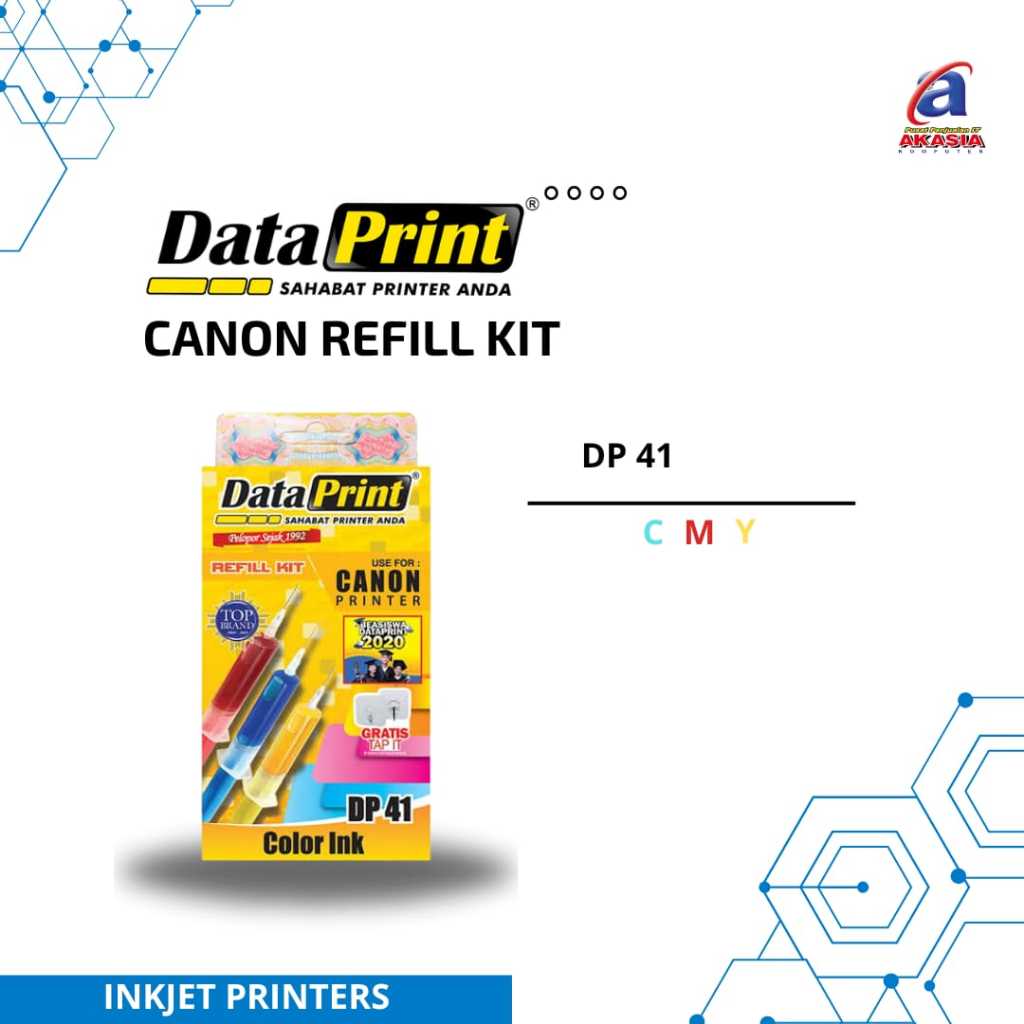 Jual DATA PRINT CANON Refill Kit DP 41 Color C,M,Y | Shopee Indonesia