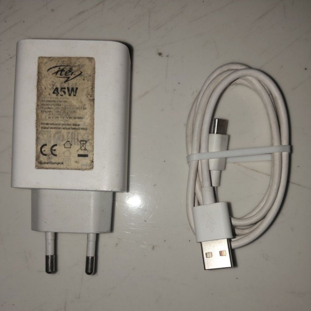 Jual CHARGER ITEL RS4 45W TYPE-C SECOND ORIGINAL COPOTAN HP (Baca ...