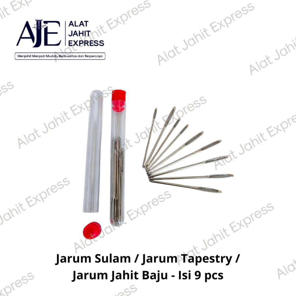 Jual Jarum Sulam / Jarum Tapestry / Jarum Jahit Baju - Isi 9 pcs ...