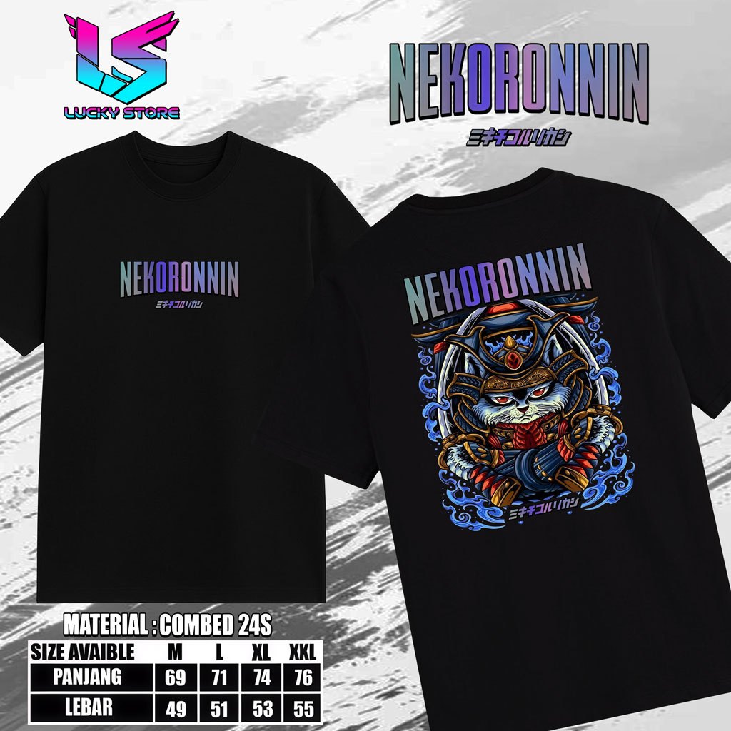 Jual Luckystore Kaos Baju Distro Spesial Bundling Super Kece Nekoronnin ...