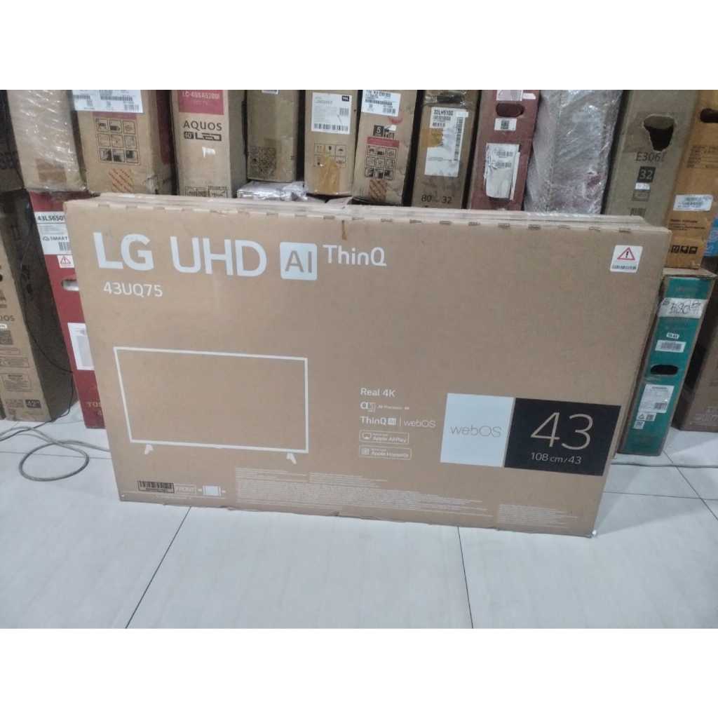 Jual 100% BARU TV LED LG 43 Inch UHD 4K 43UQ75 SMART TV YoutueWifi ...