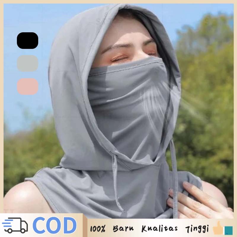 Jual Masker Anti Uv Syal Leher Dan Topi Tiga-dalam-satu Masker Olahraga ...