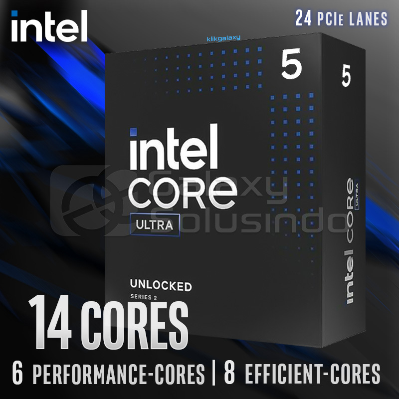 Jual Intel Core Ultra 5-245K Arrow Lake 14 Core 14 Thread 5.2 GHz 15Th ...