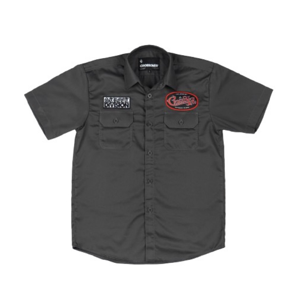 Jual WORKSHIRT CROSSOVER DIVISION GREY | Shopee Indonesia