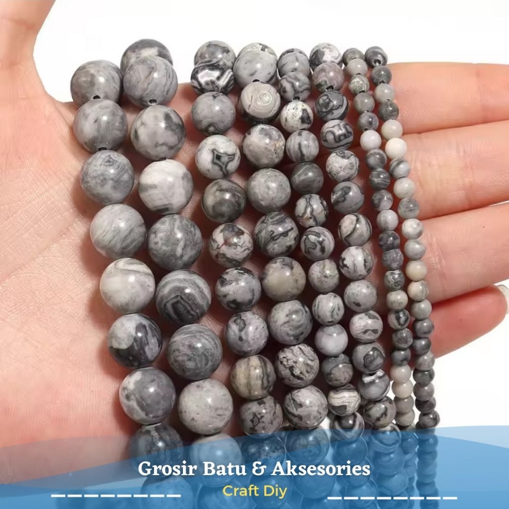 Jual Batu Alam Grey Map Stone 4/6/8/10mm | Shopee Indonesia