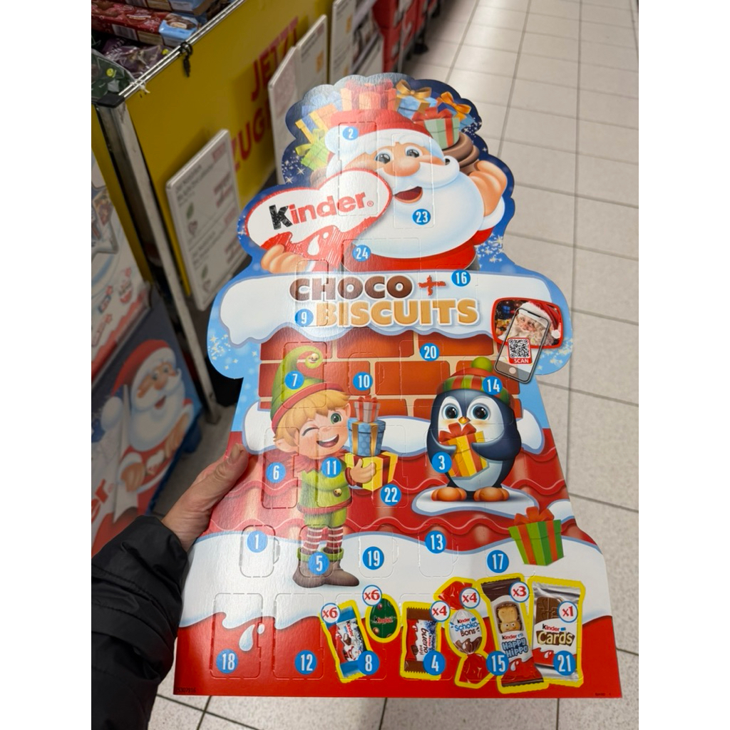 Jual COKELAT KINDER ADVENT CALENDER CHOCO BISCUIT | Shopee Indonesia