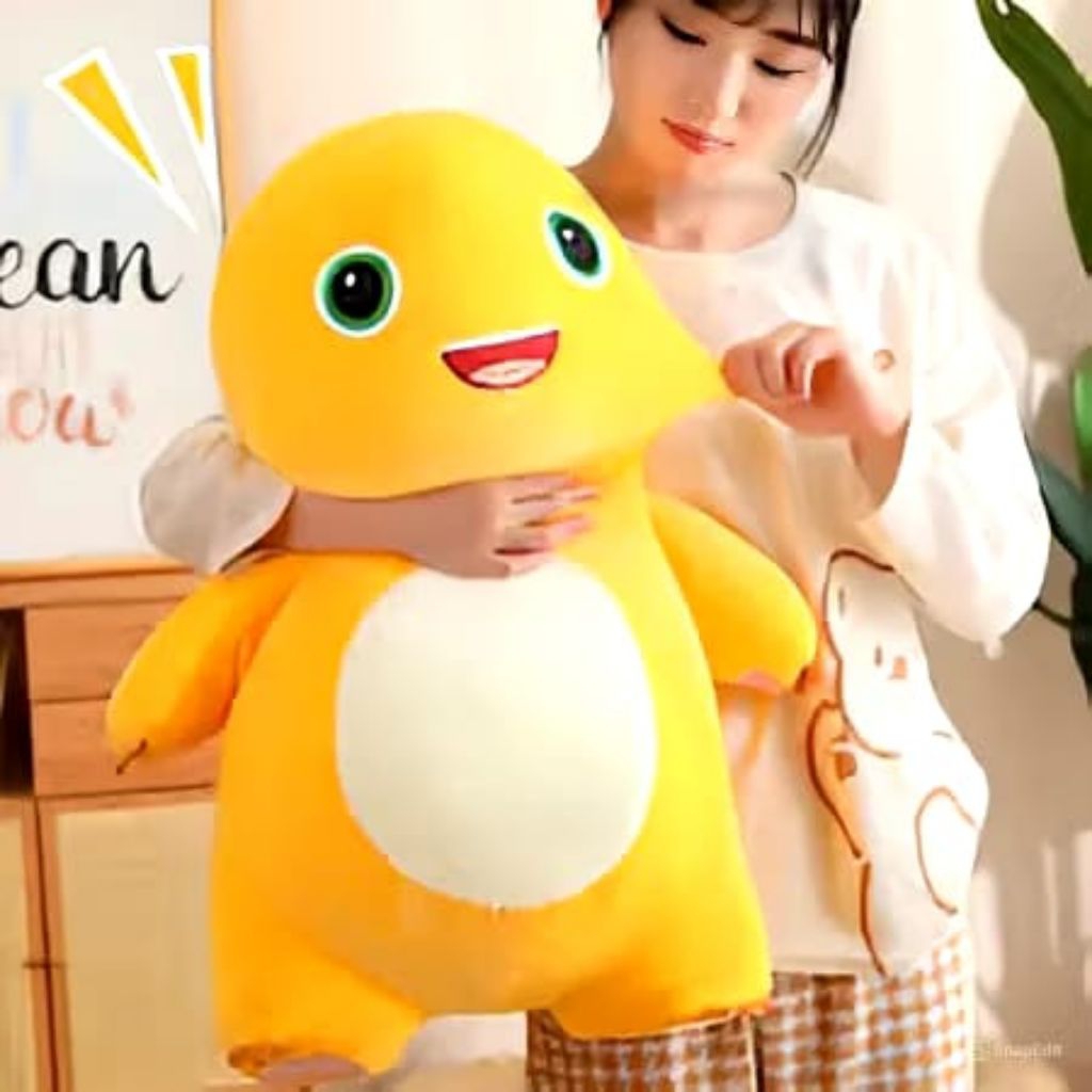 Jual Boneka Lucu Dino Nailong Jumbo Plush Boneka Dino Kuning Yelow ...