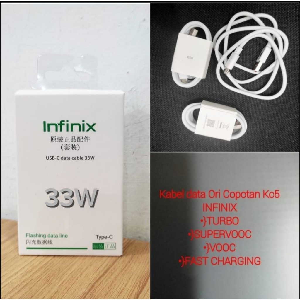 Jual KABEL DATA INFINIX ORIGINAL 100% 33W TURBO FAST CHARGING SUPER ...