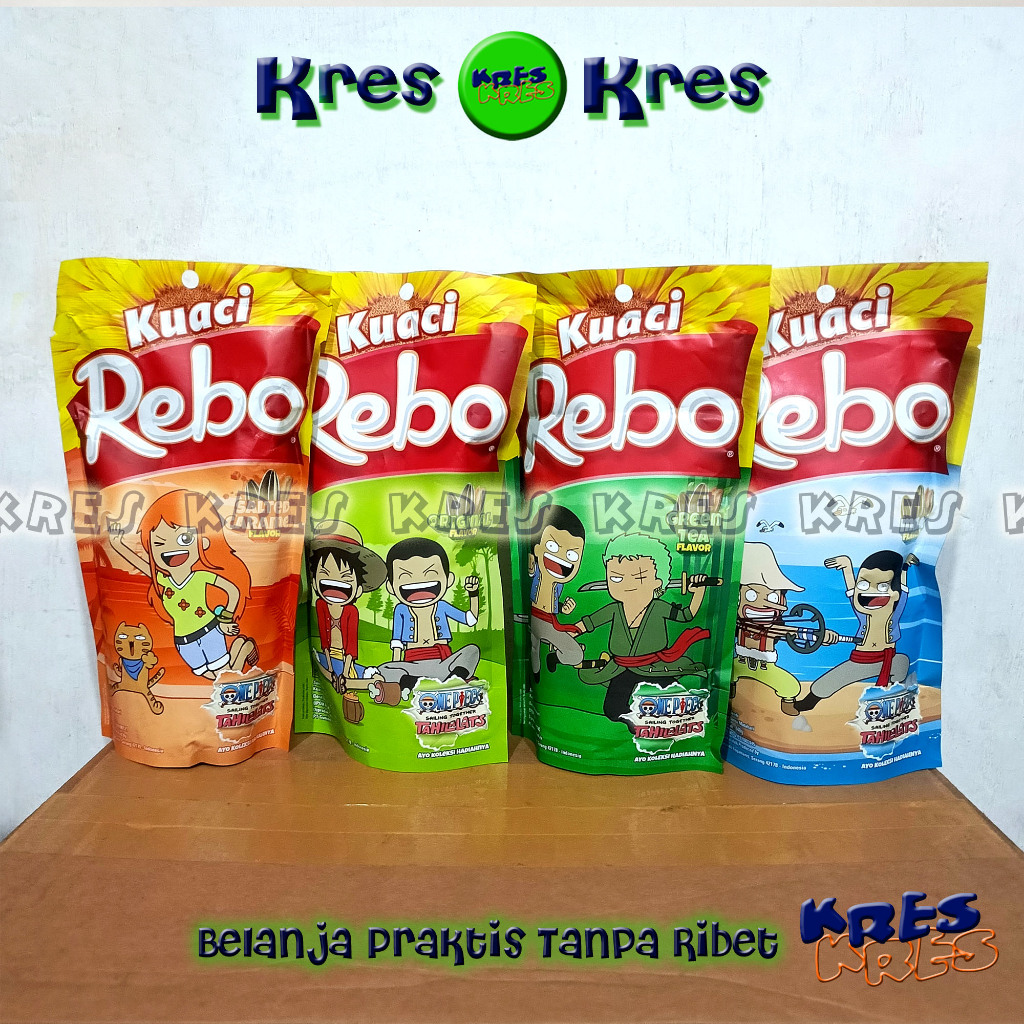 Jual KUACI REBO 140gr ALL VARIAN Original Milk Caramel Green Tea Rebo ...