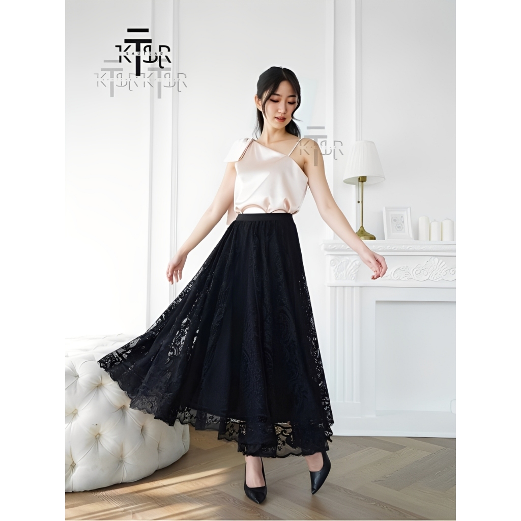 Jual Rok Brokat Premium Lace Skirt Dewasa Rok Tutu Import Terbaru ...