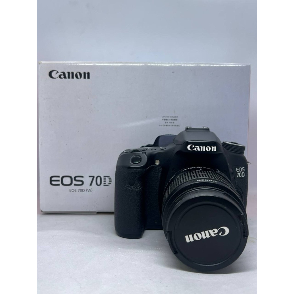 Jual Canon 70D KIT 18-55 II Fullset Box Mulus | Shopee Indonesia