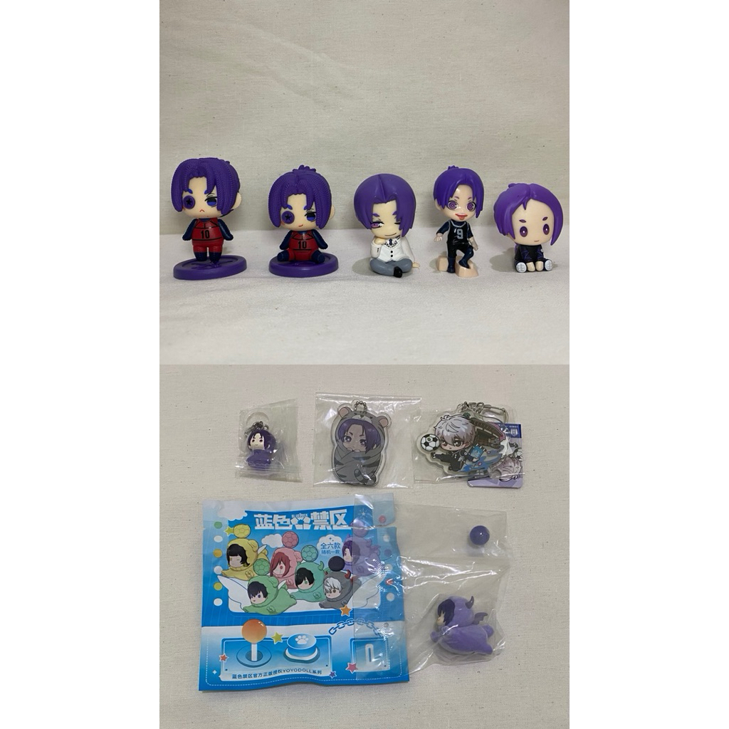 Jual Official Blue Lock Mini Figure Keychain Reo Mikage Nagi Seishiro ...