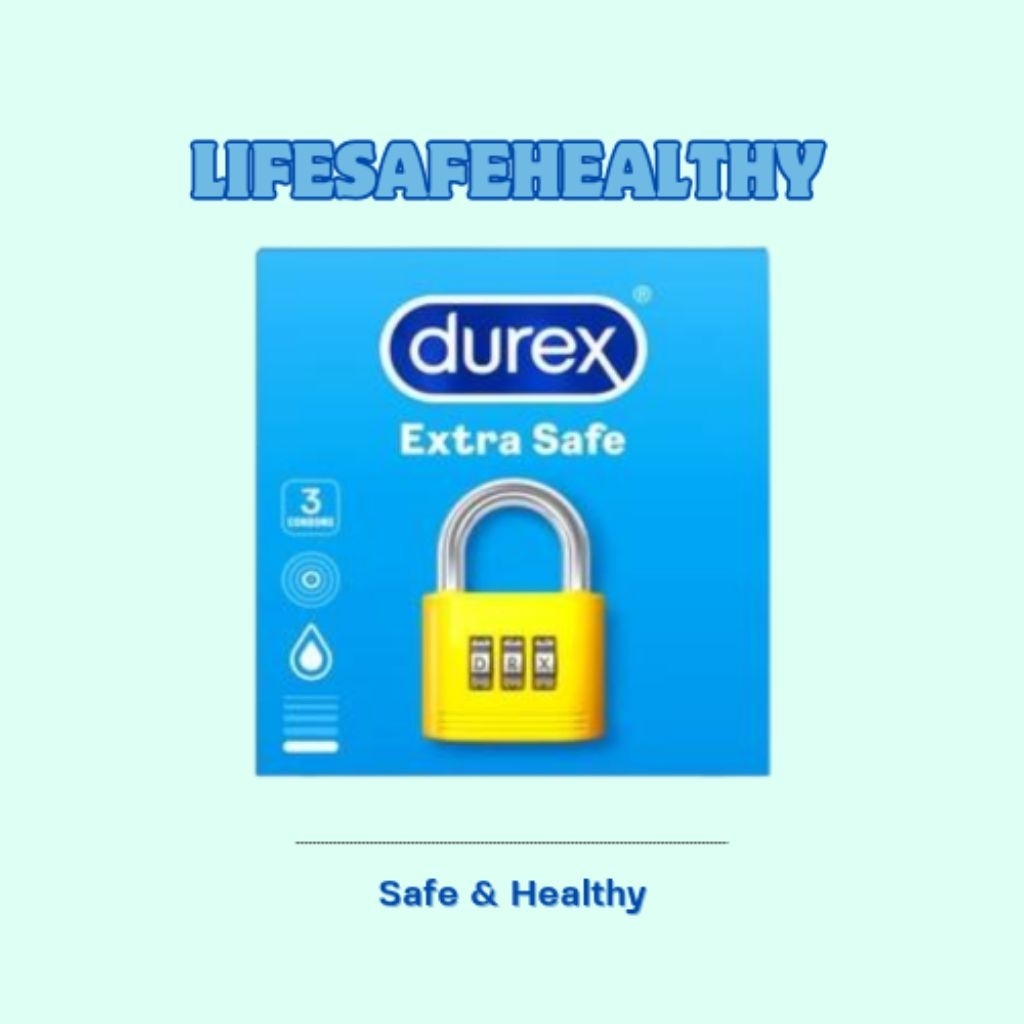 Jual Kondom Durex Extra Safe - Isi 3 - Lifeyourdreams | Shopee Indonesia