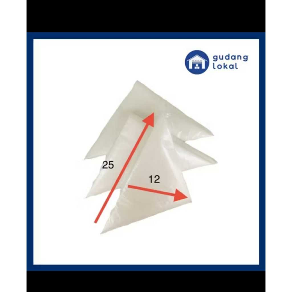 Jual Plastik Segitiga Ukuran Kecil - 25 X 12Cm - Isi 100 Pcs / Plastik ...
