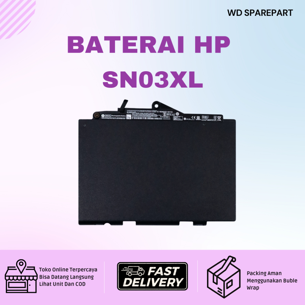 Jual Baterai Original HP SN03XL – EliteBook 820 G3 G4 / 840 G4 / 828 G4 ...