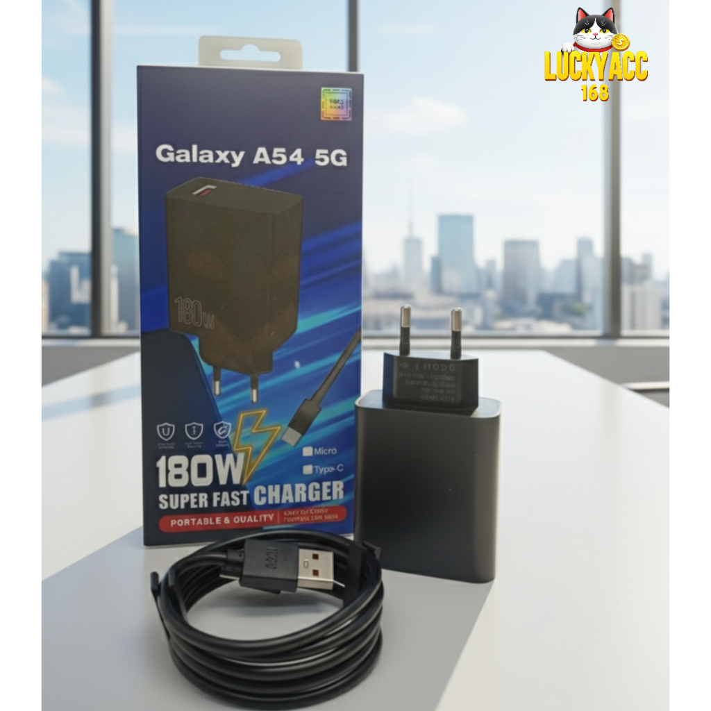 Jual Charger Sam 180W 5G a34 Fast Charging Adaptor High Quality Micro ...