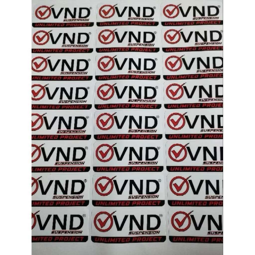 Jual Sticker Original Shock VND Suspension Silver Series Stiker Shock ...