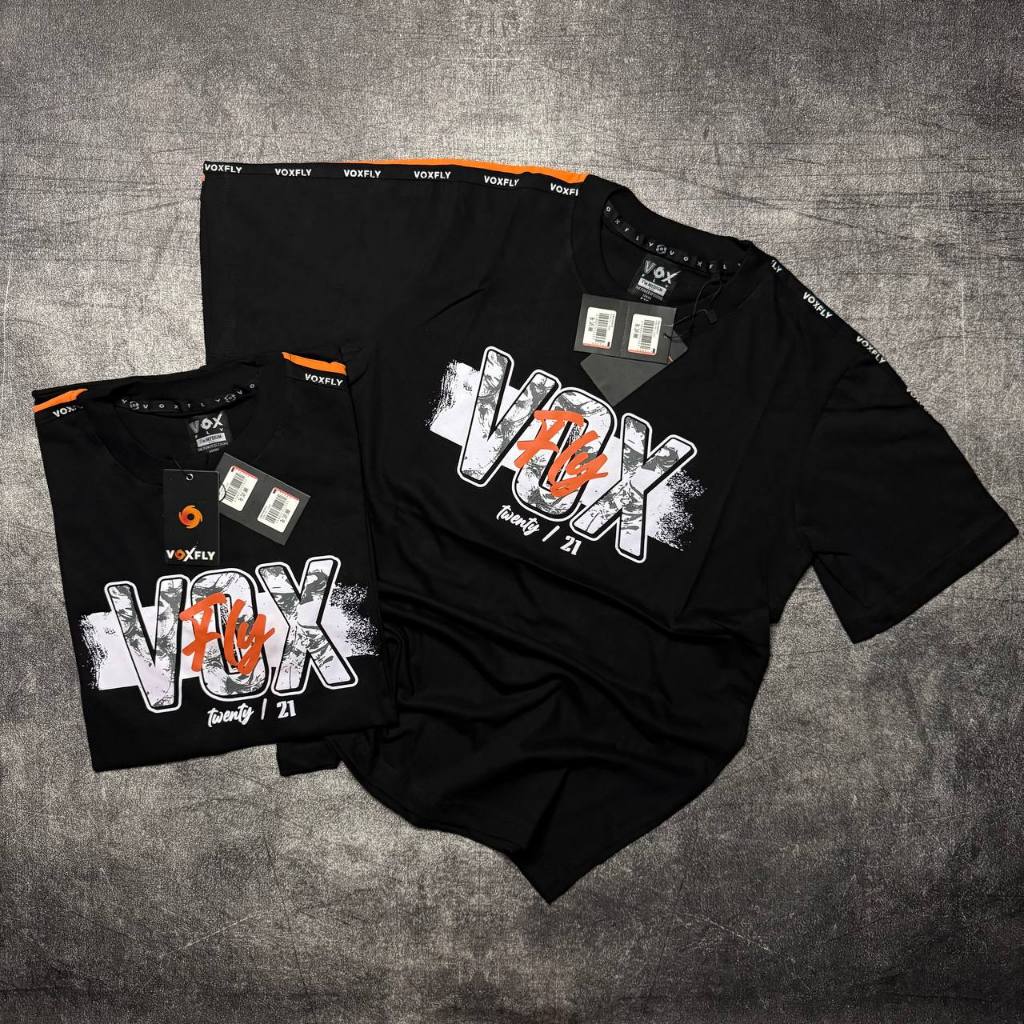 Jual KAOS VOXFLY HITAM LOGO SABLON BAHAN COTTON COMBED 24S TEBAL DAN ...