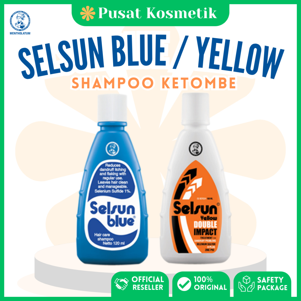 Jual SELSUN Blue / Yellow Double Impact 120ml / 60ml | Shampoo Anti ...