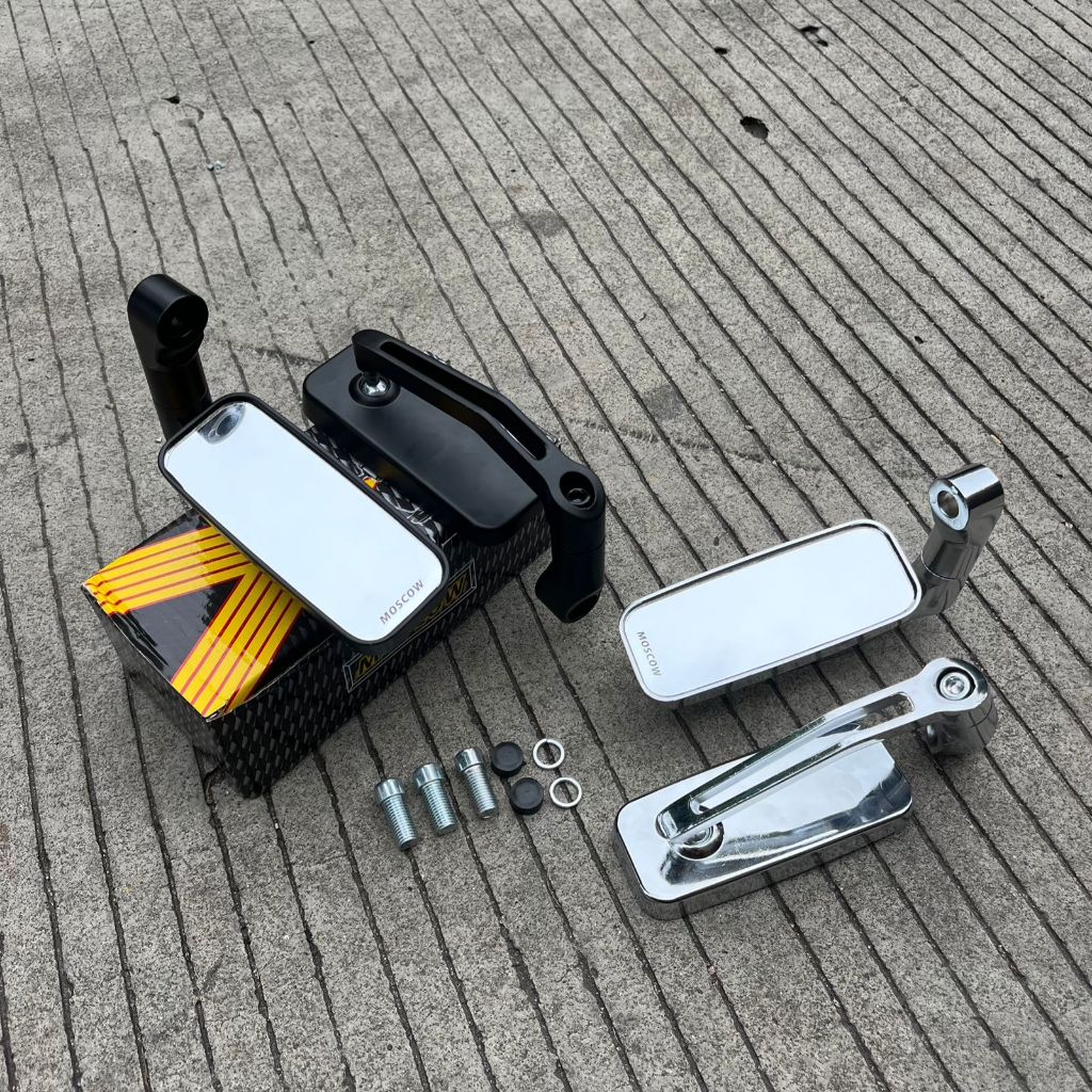 Jual SPION MOTOR SET MODEL TANDUK KOTAK H2469C SEPASANG KACA BENING ...