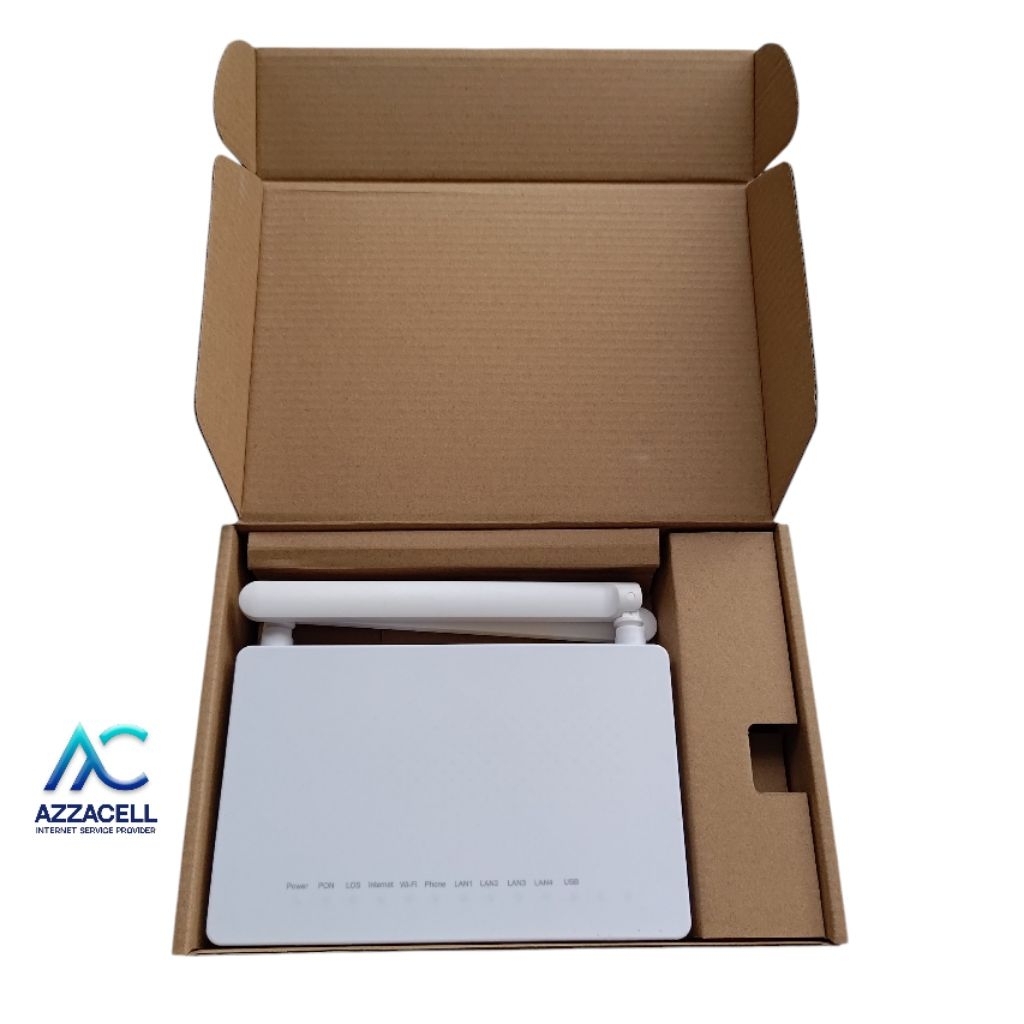 Jual router onu f609 v9 gpon baru set adaptor unit dus dan adaptor 12v ...