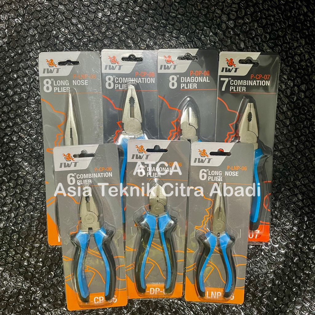 Jual IWT Tang Kombinasi Tang Potong Tang Lancip 6 inch 7 inch 8 inch 6 ...